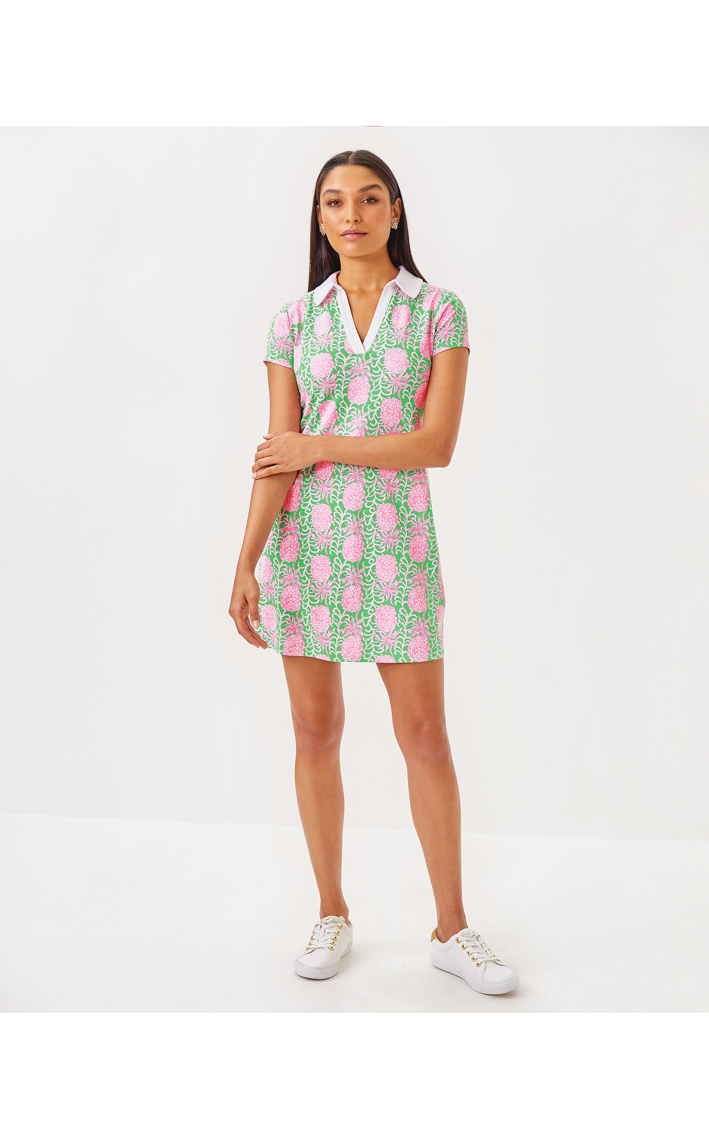 CAYO COSTA DRESS UPF 50+ – Pink Sorbet | Lilly Pulitzer Store Columbia, SC